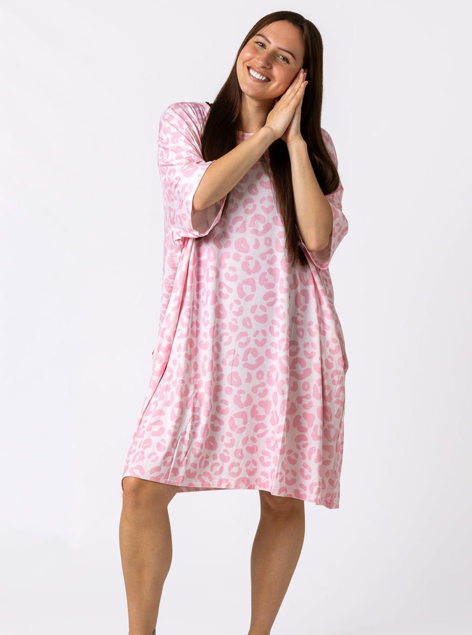 Cuddleez UK | Leopard Print Cuddleez Sleep Tee | Loungewear